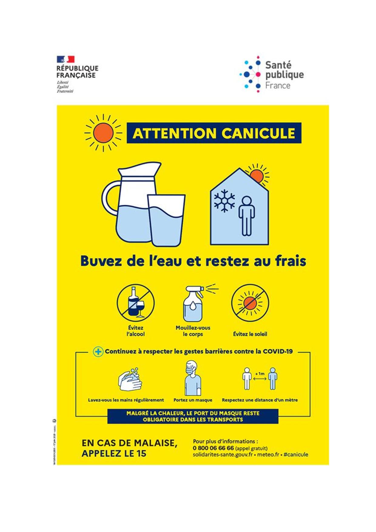 Canicule: les bons gestes – Isles-Lès-Villenoy