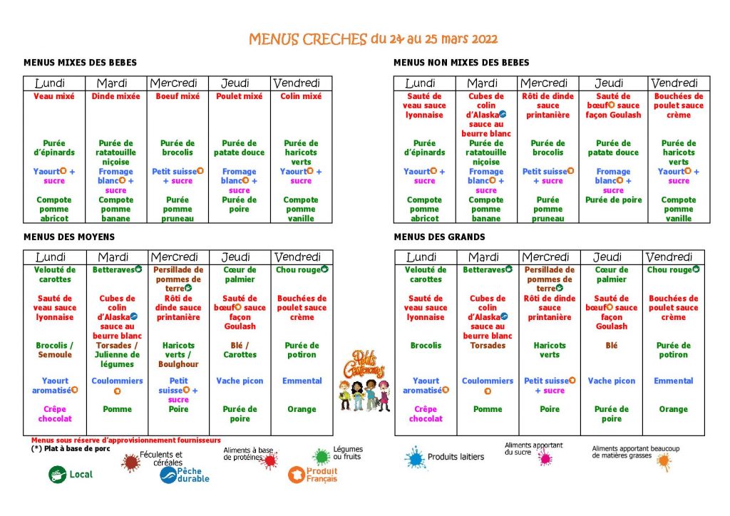 Menu crèche Mars/Avril 2022 – Isles-Lès-Villenoy
